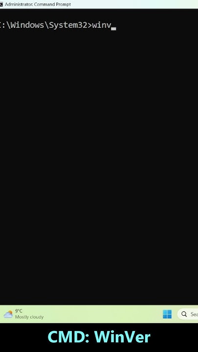 Check your REAL Windows Version with ”CMD:winver” - YouTube