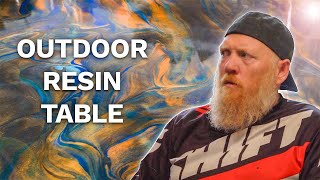 How To Build an EPIC Outdoor Epoxy Resin Art Table!
