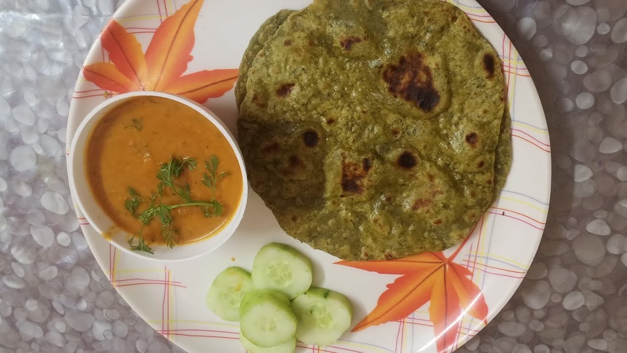 Green leaf chapathi/Green Roti/Healthy Green Roti - YouTube