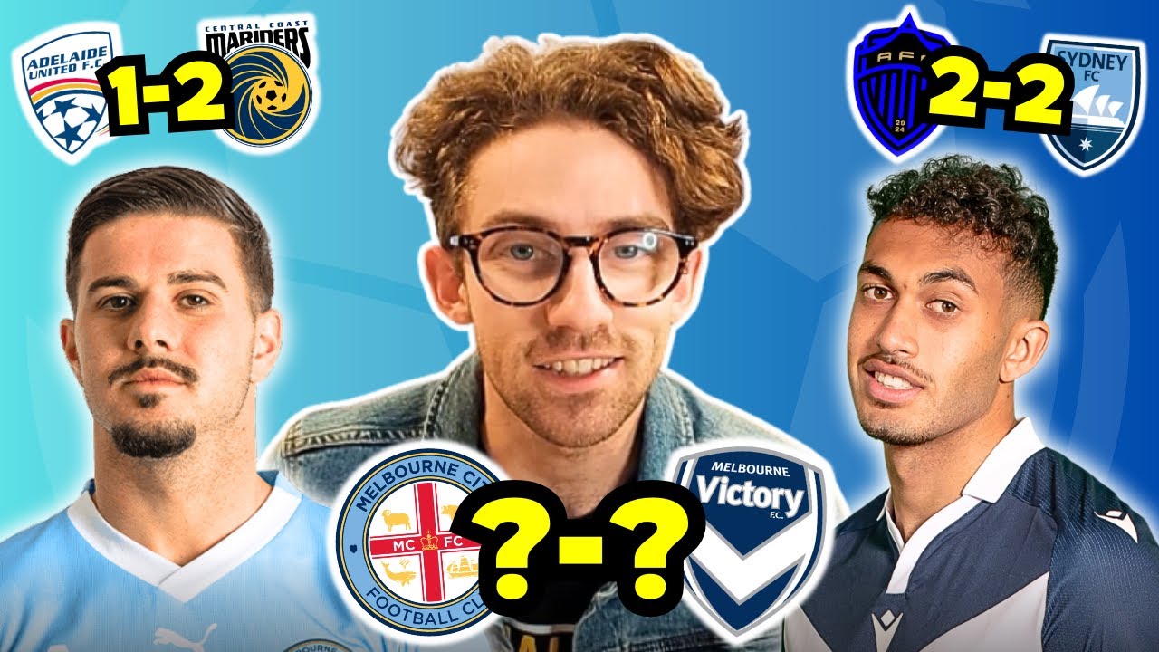 MY A-LEAGUE ROUND 2 PREDICTIONS - YouTube