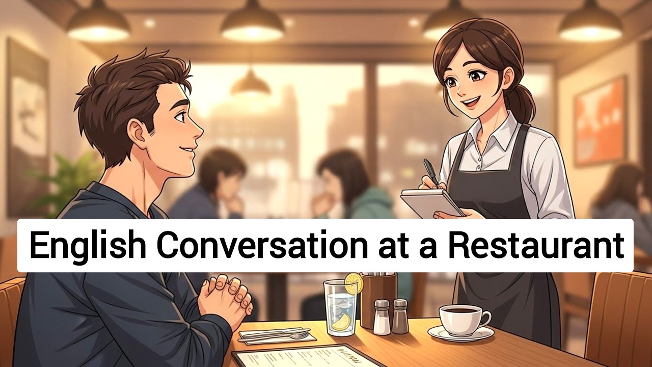 Ordering Food at a Restaurant 🍽️ | Short Real-Life English Conversation ...
