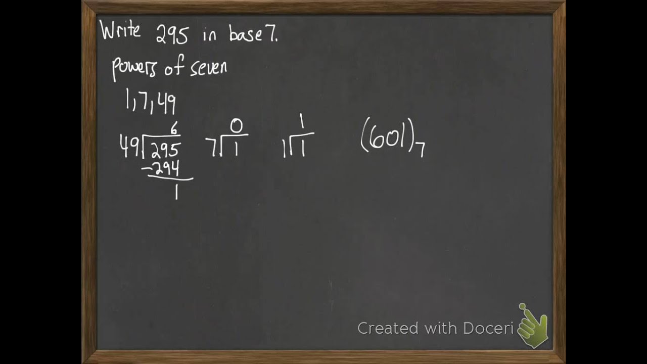 Converting Decimal to Base n - YouTube