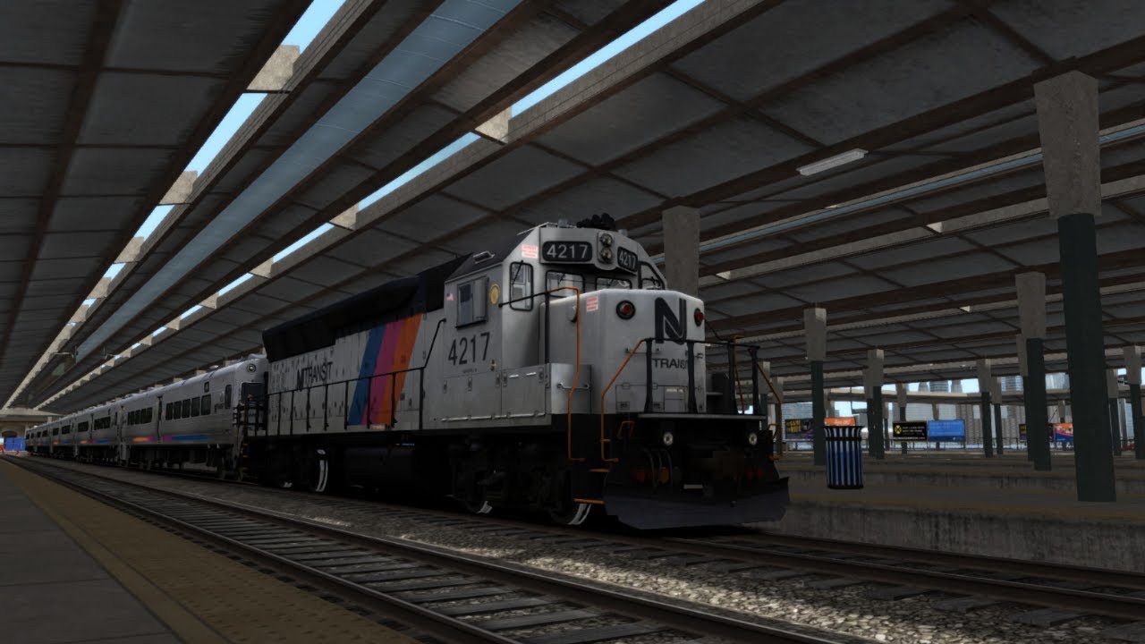 Runing NJT train 807 from Hoboken-Lake Hopatcong with 4217 - YouTube