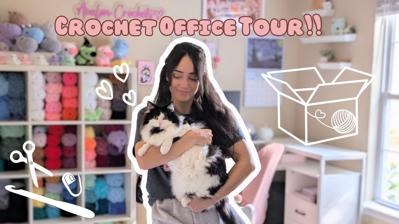Crochet Office Tour | & office setup! - YouTube
