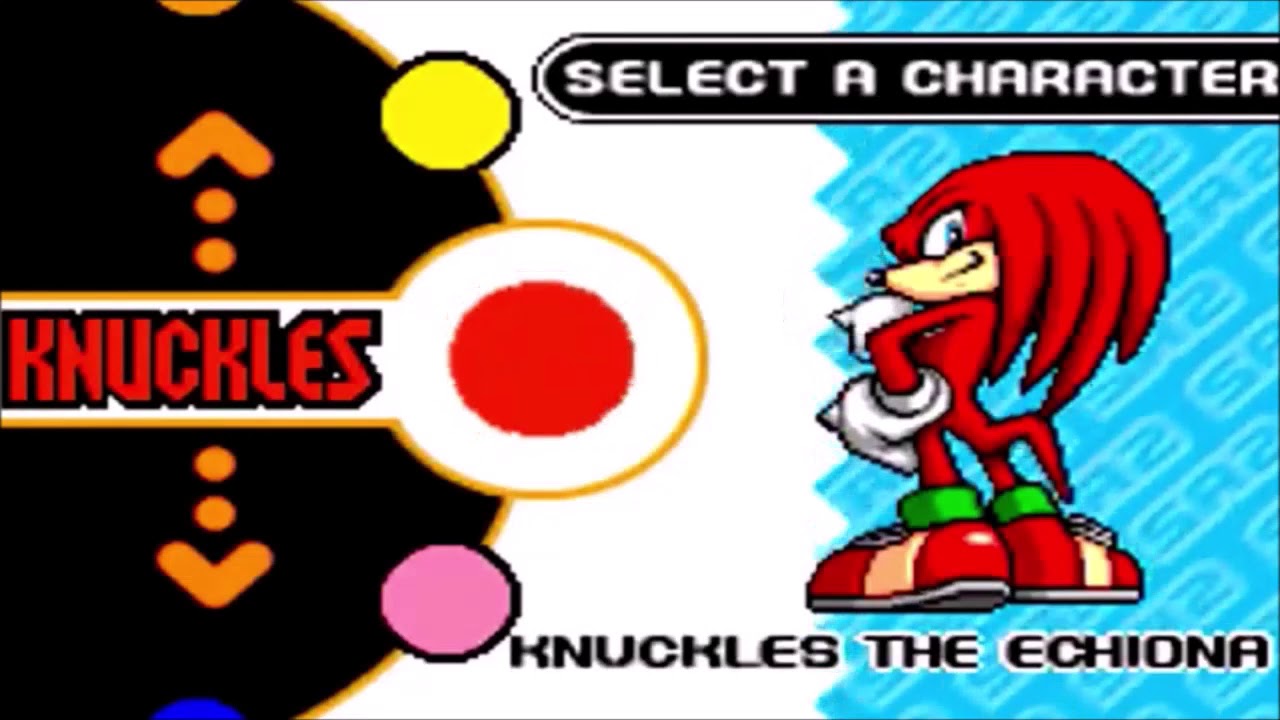 Sonic Advance 2 Characters Selecting For 10 Minutes - YouTube