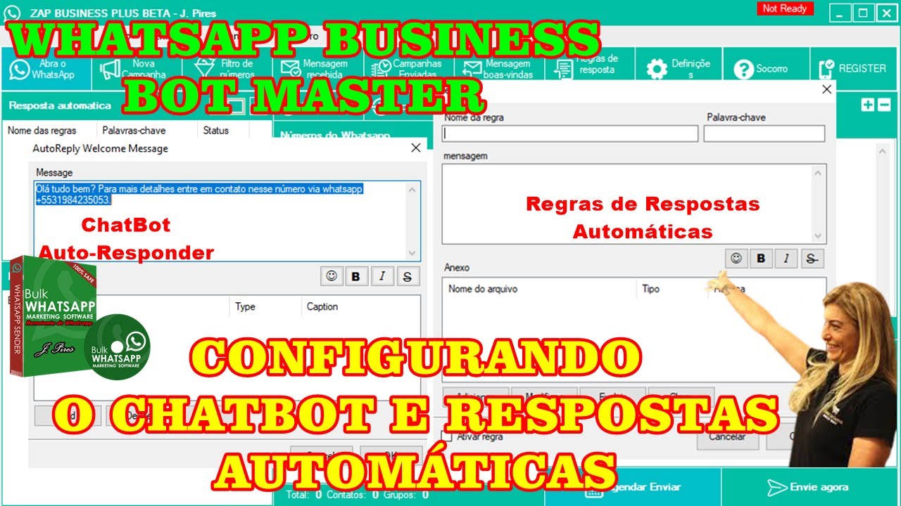 💬 BotMaster TUTORIAL: Configurando CHATBOT definindo regras de respostas Whatsapp business - YouTube