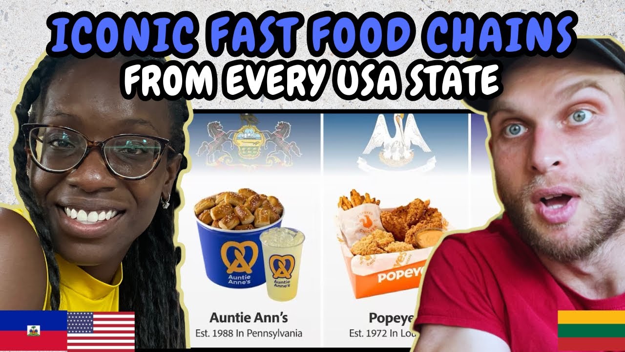 REACTION TO Iconic Fast Food Chains From Every USA State - YouTube