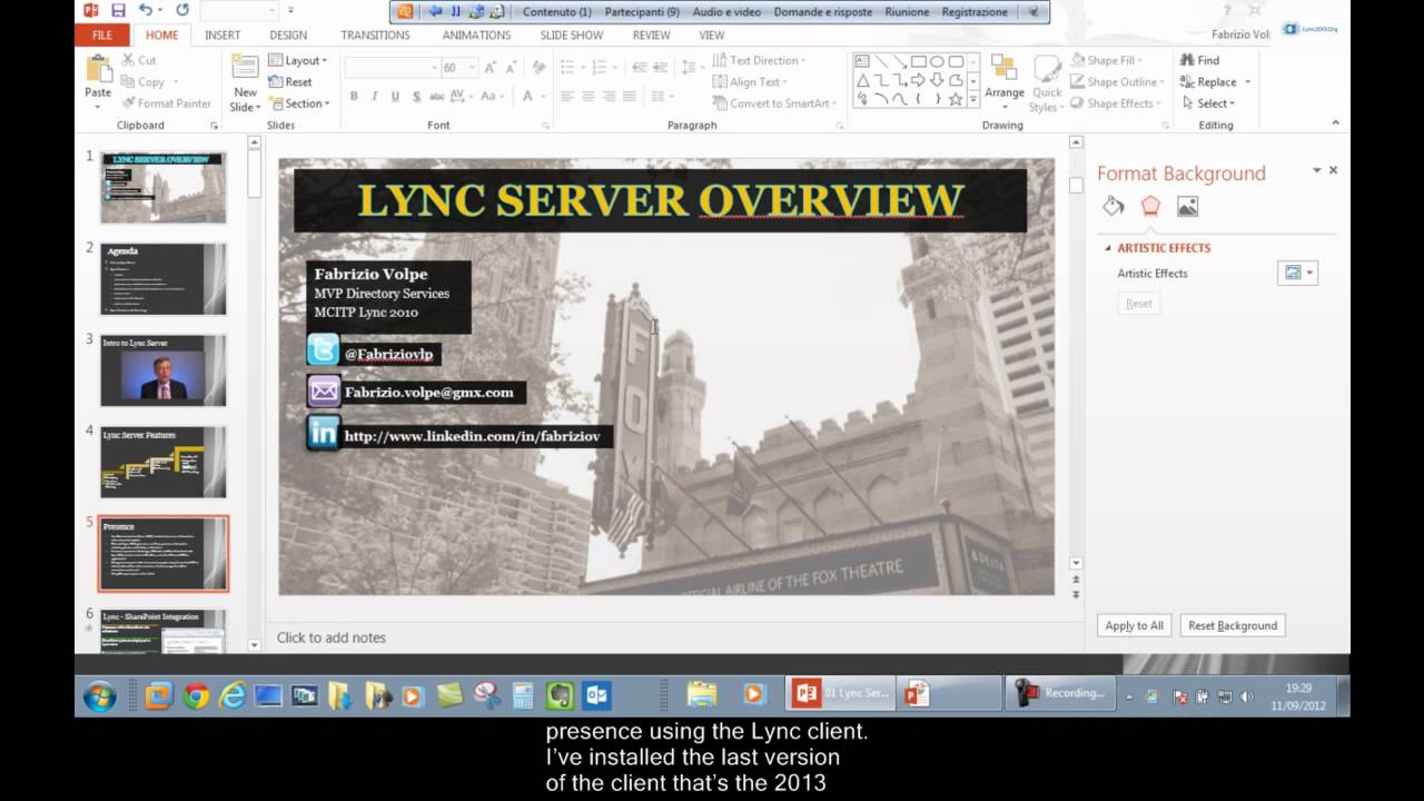 Lync Server Overview Part 1 - Instant Messaging, Presence, Sharepoint ...