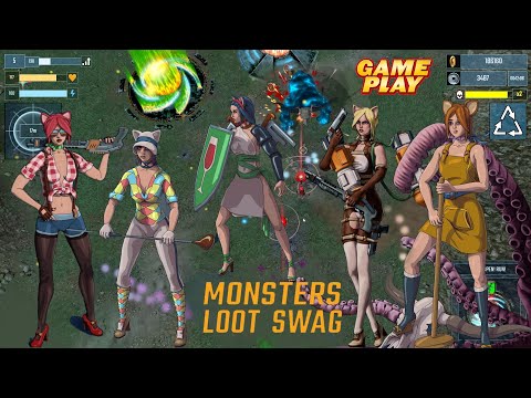 Monsters Loot Swag ★ Gameplay ★ PC Steam Top-down power-up shooter game ...