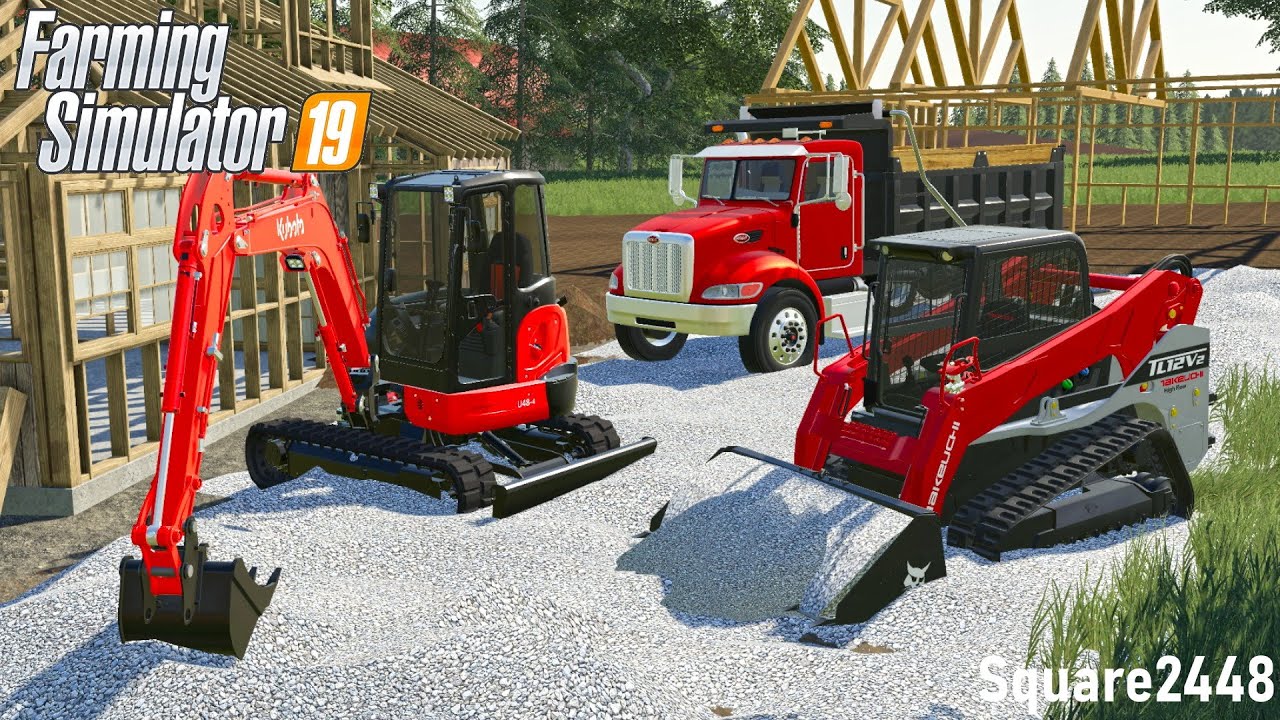 Building A Gravel Driveway | FS19 Landscaping - YouTube