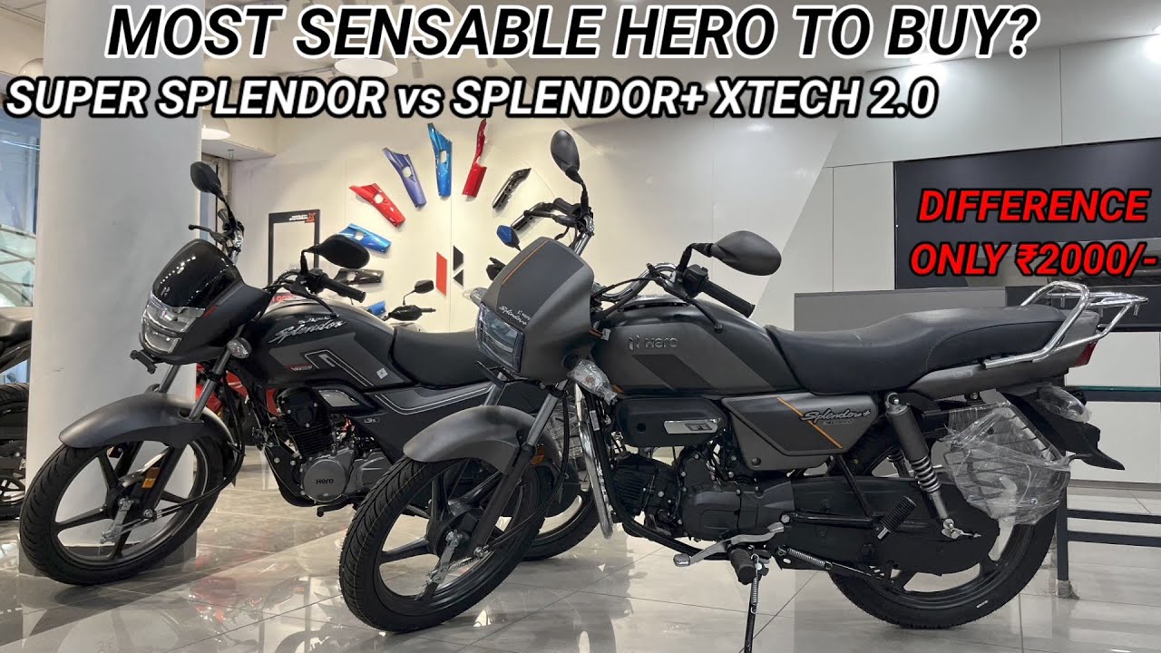 WHICH IS MORE SENSABLE TO BUY? | HERO Splendor+ vs Super Splendor ...