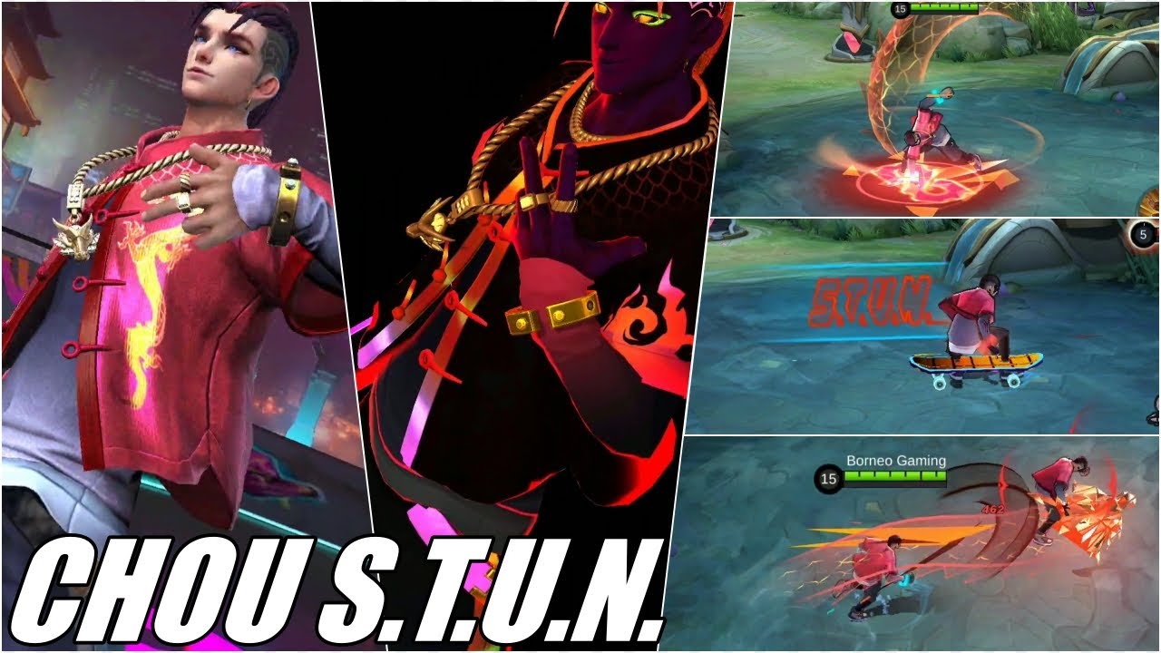 Chou S.T.U.N. New Epic Skin, Skill Effect & 3D Animation | Mobile ...
