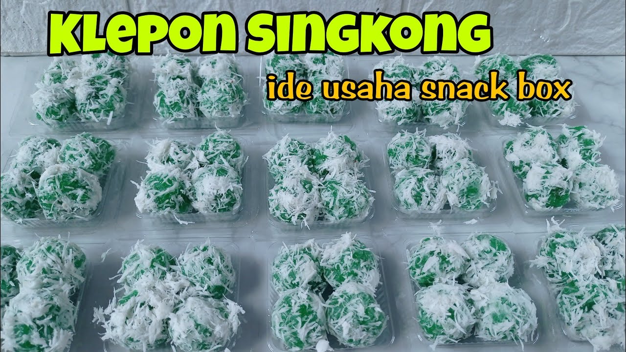 RESEP KLEPON SINGKONG - IDE JUALAN ISIAN SNACK BOX - OLAHAN SONGKONG ...