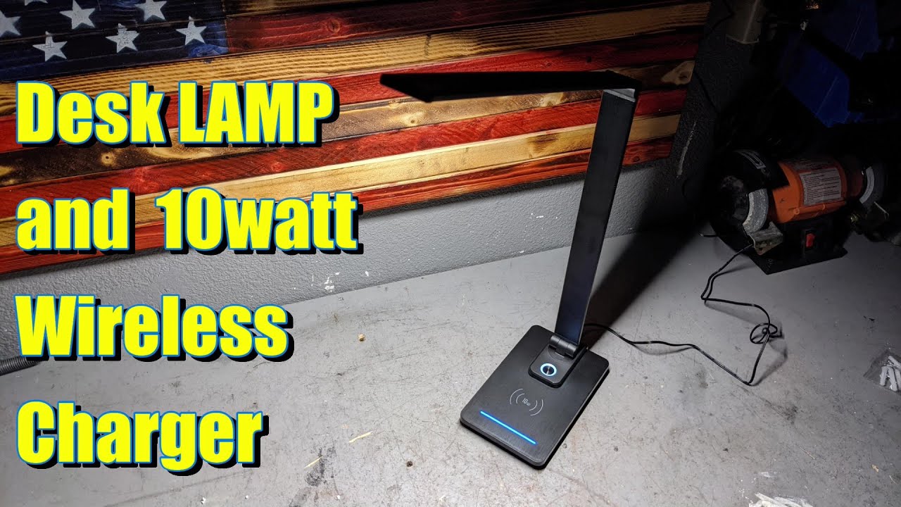 JOSTIC Desk Lamp with Fast Wireless Charger, USB Charging Port and ...