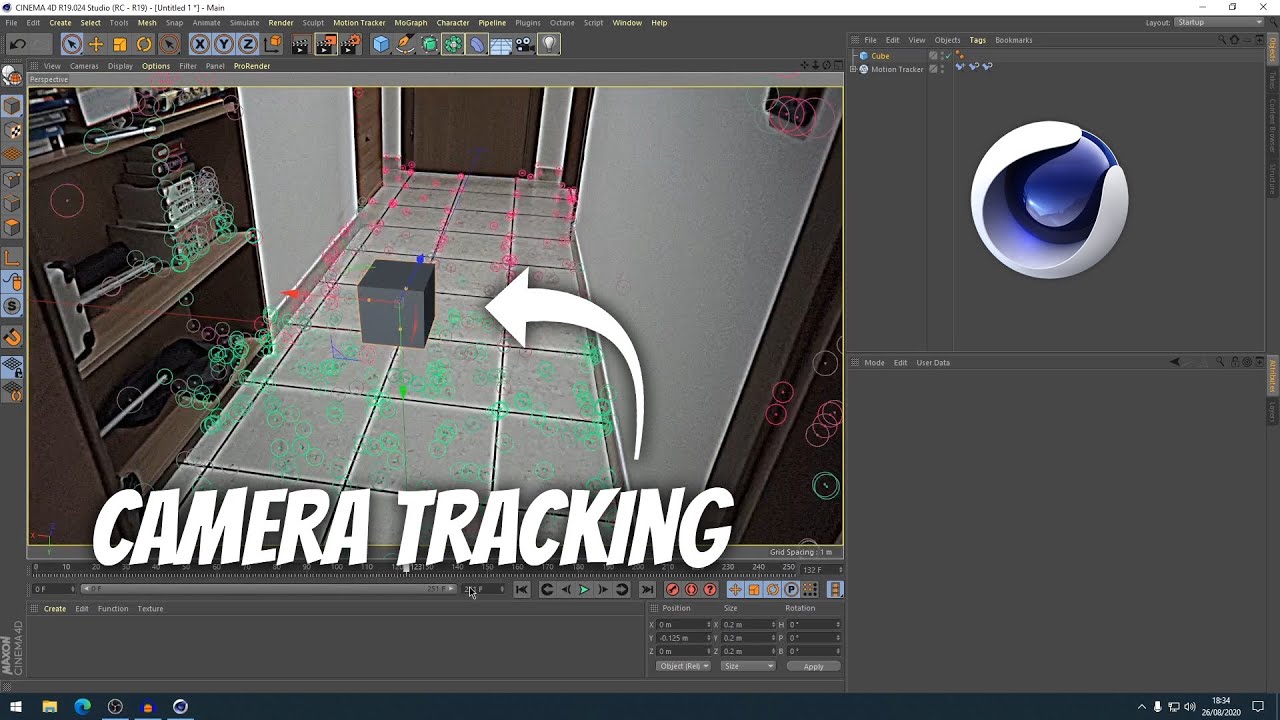 TRACCIAMENTO CAMERA in CINEMA 4D - COME FARE IL CAMERA TRACKING - CINEMA 4D TUTORIAL - YouTube