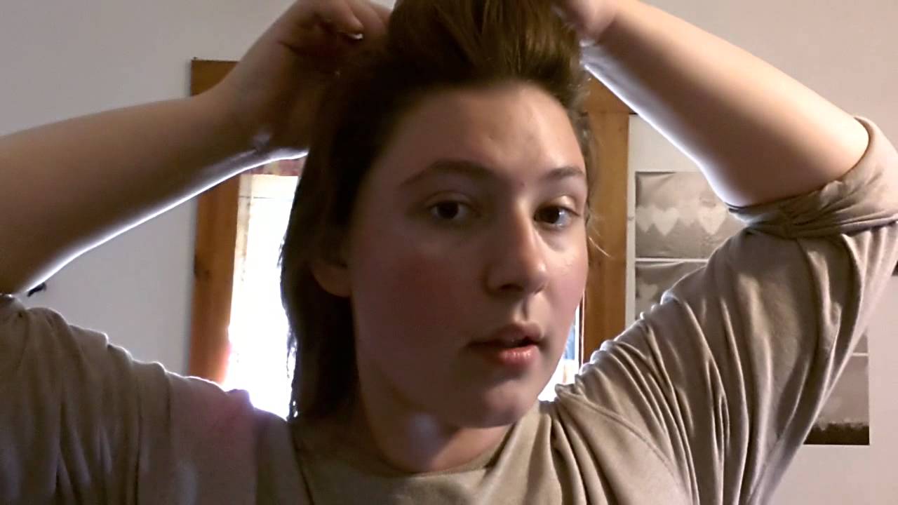 Curly inverted bun how to - YouTube