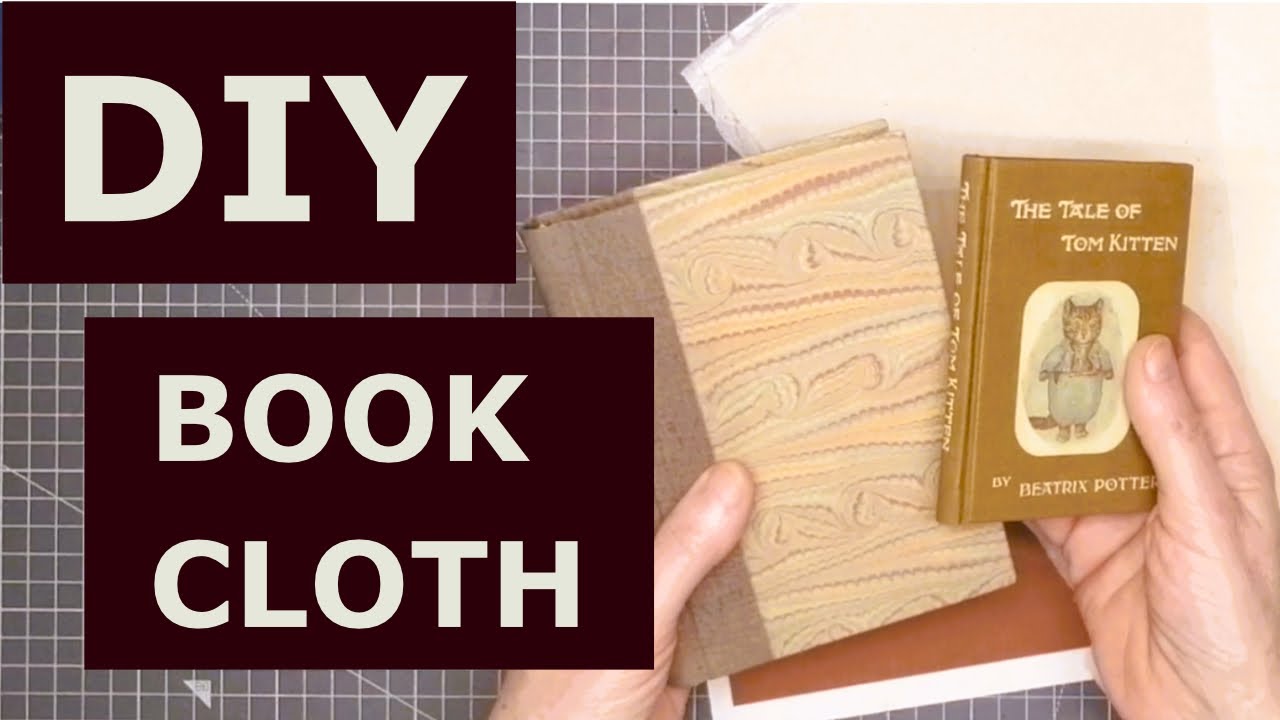 How to Make Your Own DIY Book Cloth - YouTube
