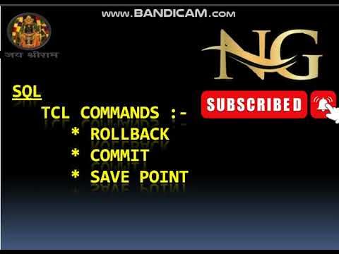 complete transaction|COMMIT | ROLLBACK |SAVEPOINT| TCL COMMAND IN SQL|#wirel #dbms#computer#sql ...