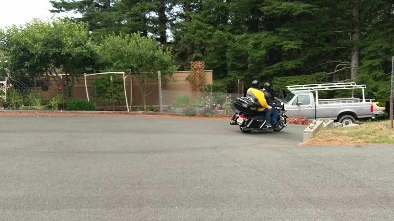 Janet riding double on motorcycle - YouTube