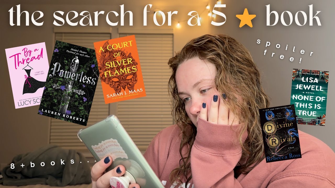 this video ends when I find a 5 ⭐️ read... | spoiler free reading vlog ...