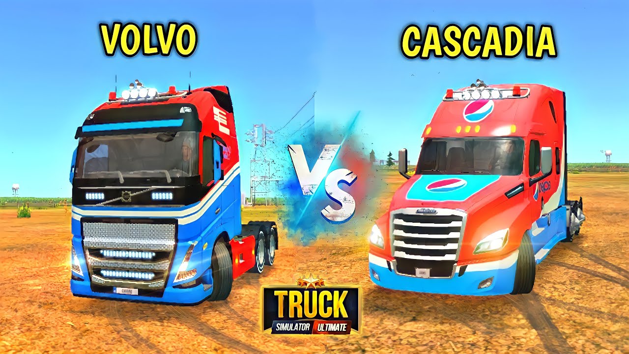 🚚Volvo FH 2021 VS Cascadia Speed Test In Truck Simulator Ultimate New ...