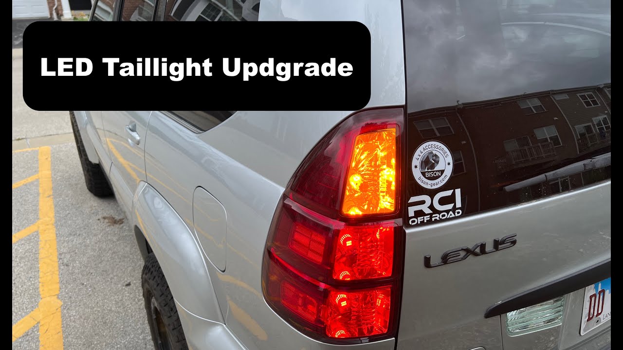 GX470 LED Taillight Upgrade - YouTube