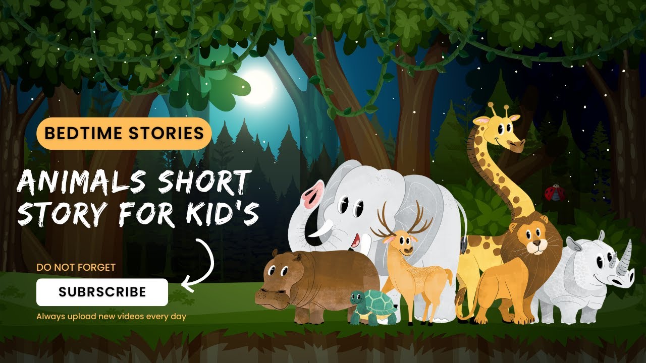 animated animals short story for kids | bedtime fairy tales story - YouTube