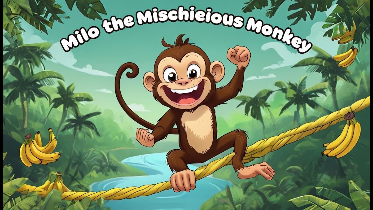 || Milo the Mischievous Monkey || A Fun Jungle Adventure Song for Kids - YouTube
