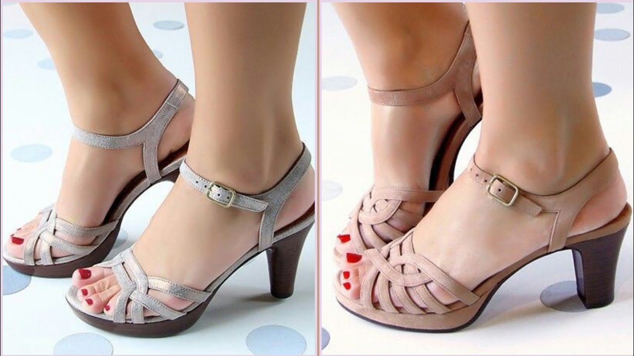 very expensive and outstanding block heel sandal design - YouTube