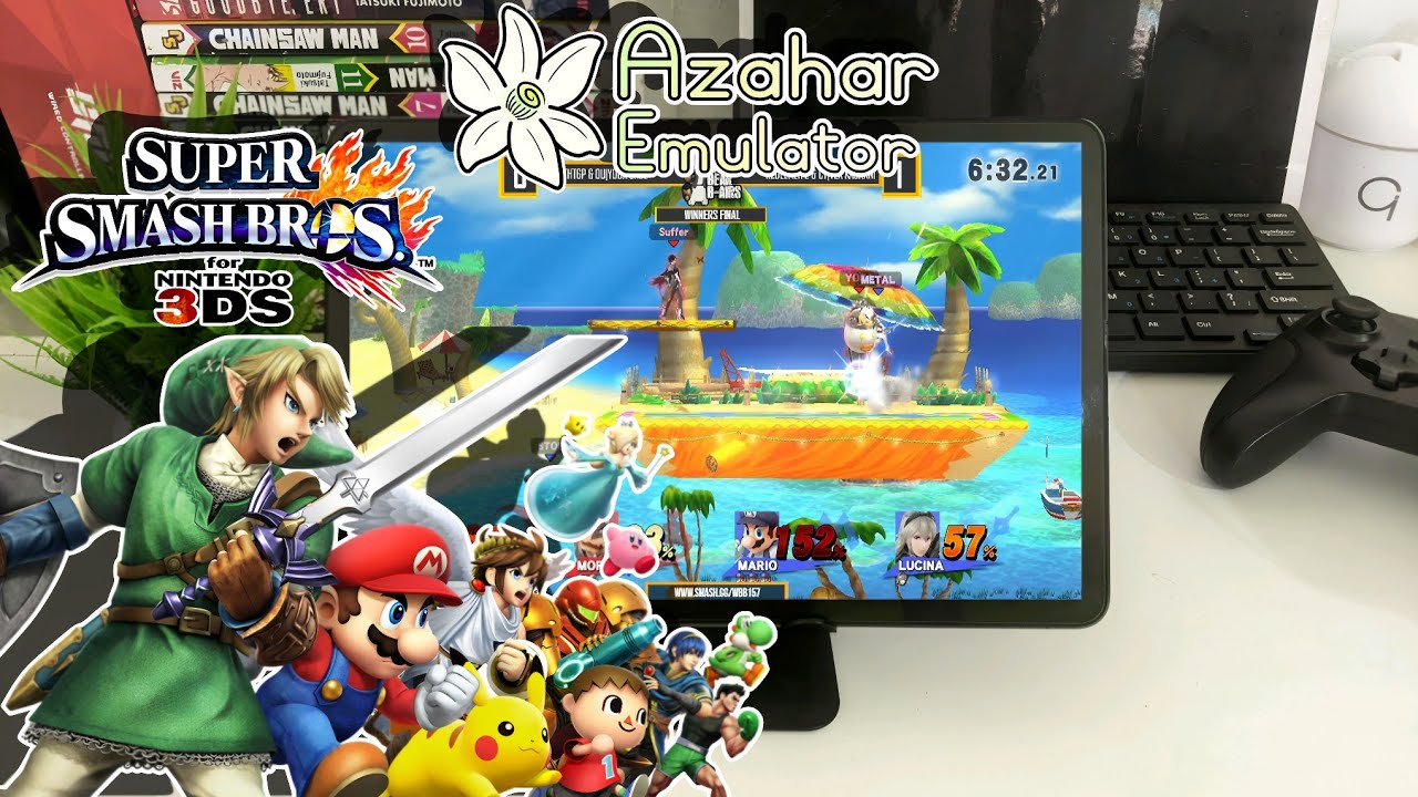 SUPER SMASH BROS AZAHAR [ NINTENDO 3DS EMULATOR ] XIAOMI PAD 5 SD 860 ...
