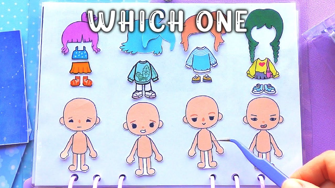 Toca Life Stickers DIY & Korean Mini Pages #15 Which ONE Outfit and ...