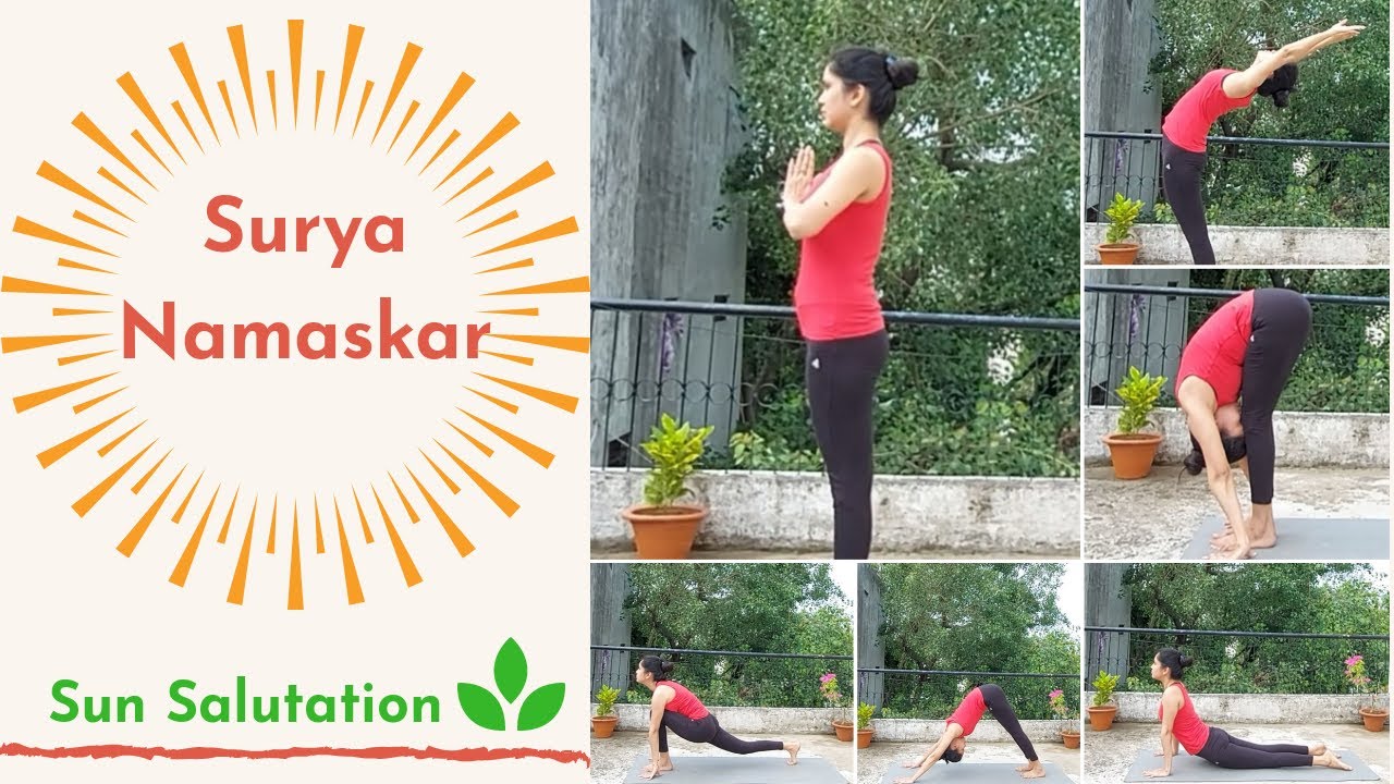 | SURYA NAMASKAR | | SUN SALUTATION| Step by Step Surya Namaskar - YouTube