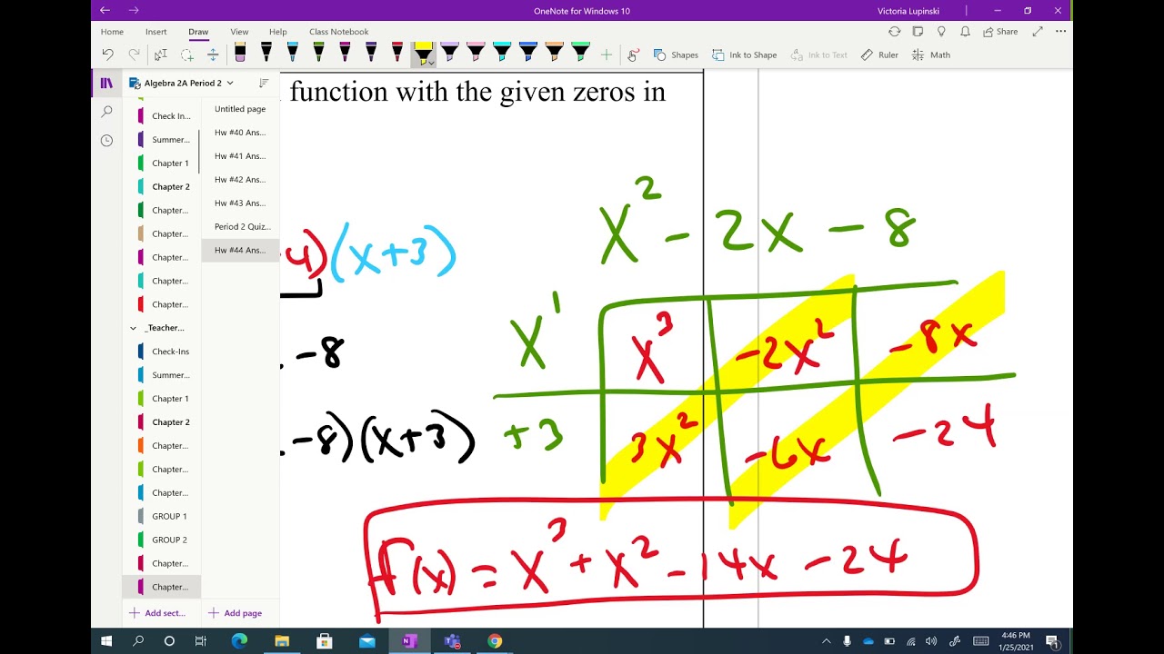 Hw #44 Examples - Finding Poly Equations from roots - YouTube