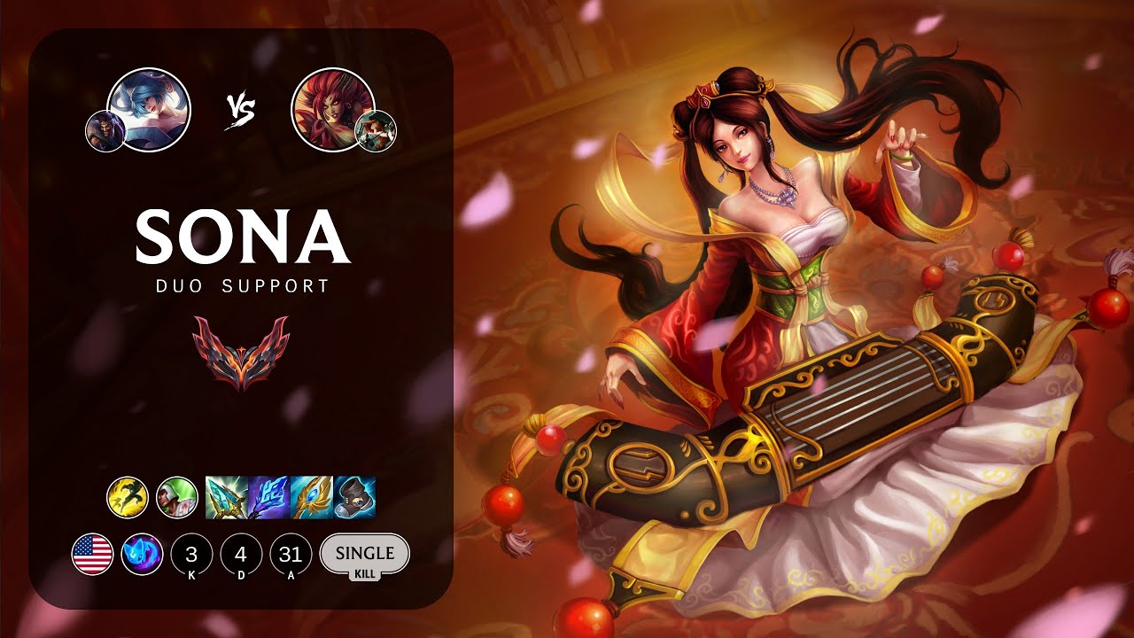 Sona Support vs Zyra - NA Grandmaster Patch 13.11 - YouTube