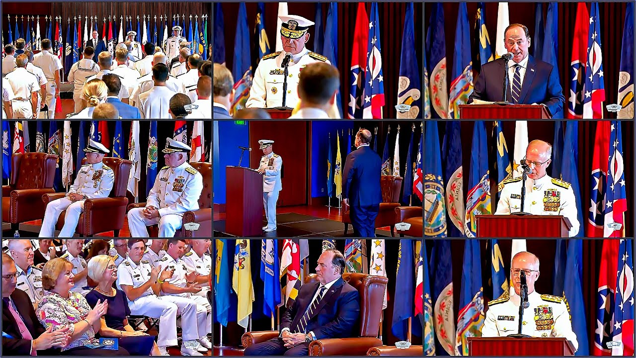 LIVE: New CNO Takes Command: Historic Change at Navy's Helm - YouTube