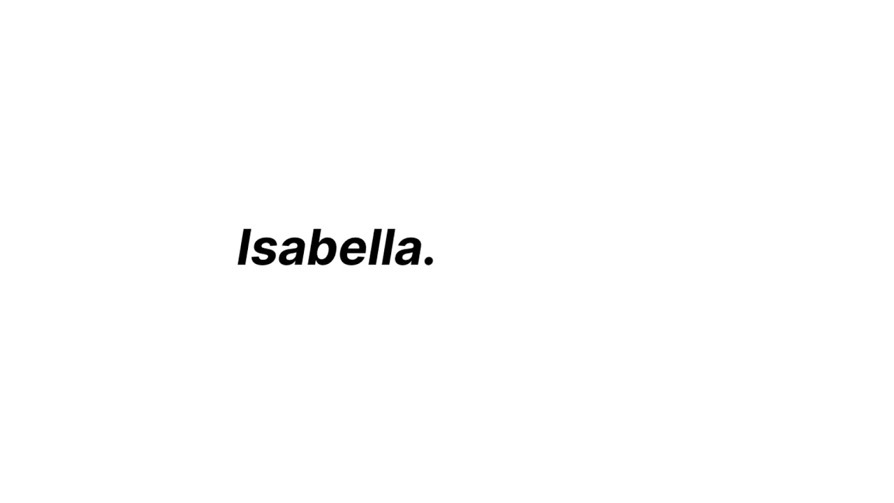 isabella Live Stream - YouTube
