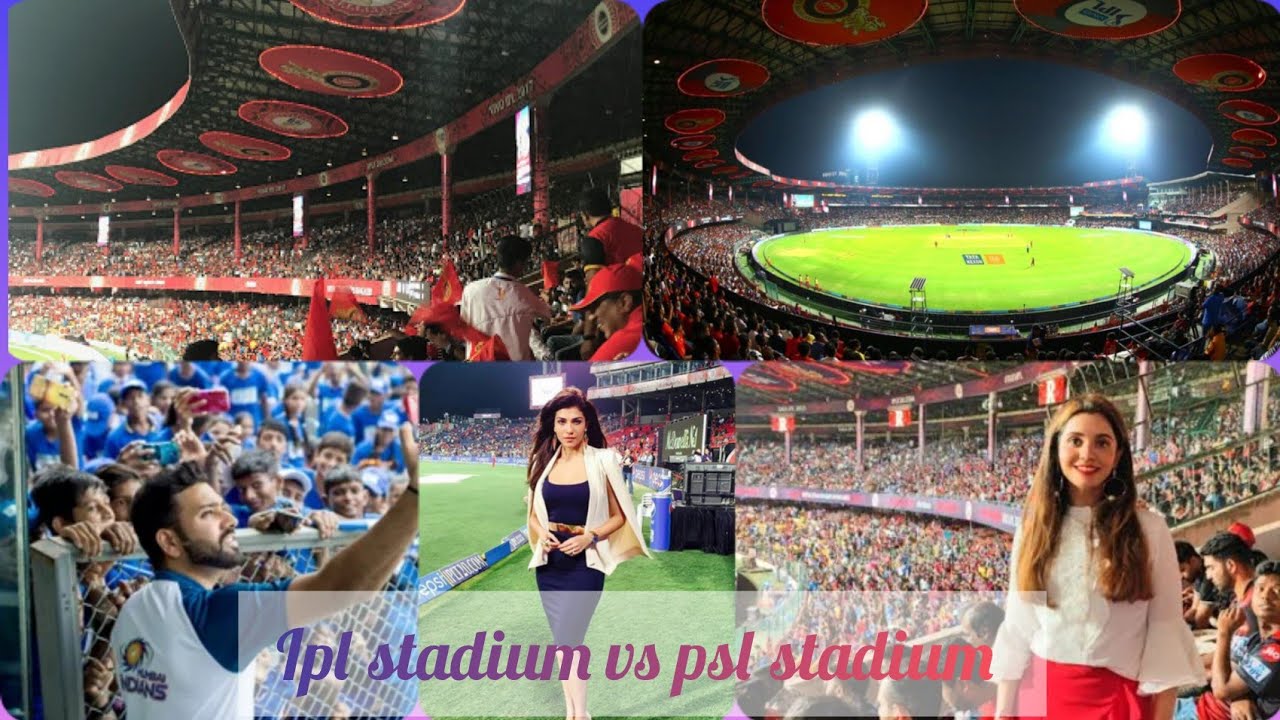 IPL stadium Vs Psl stadium, IPl crowd vs PSL Crowd ,Ipl sa Psl ko sikna ...