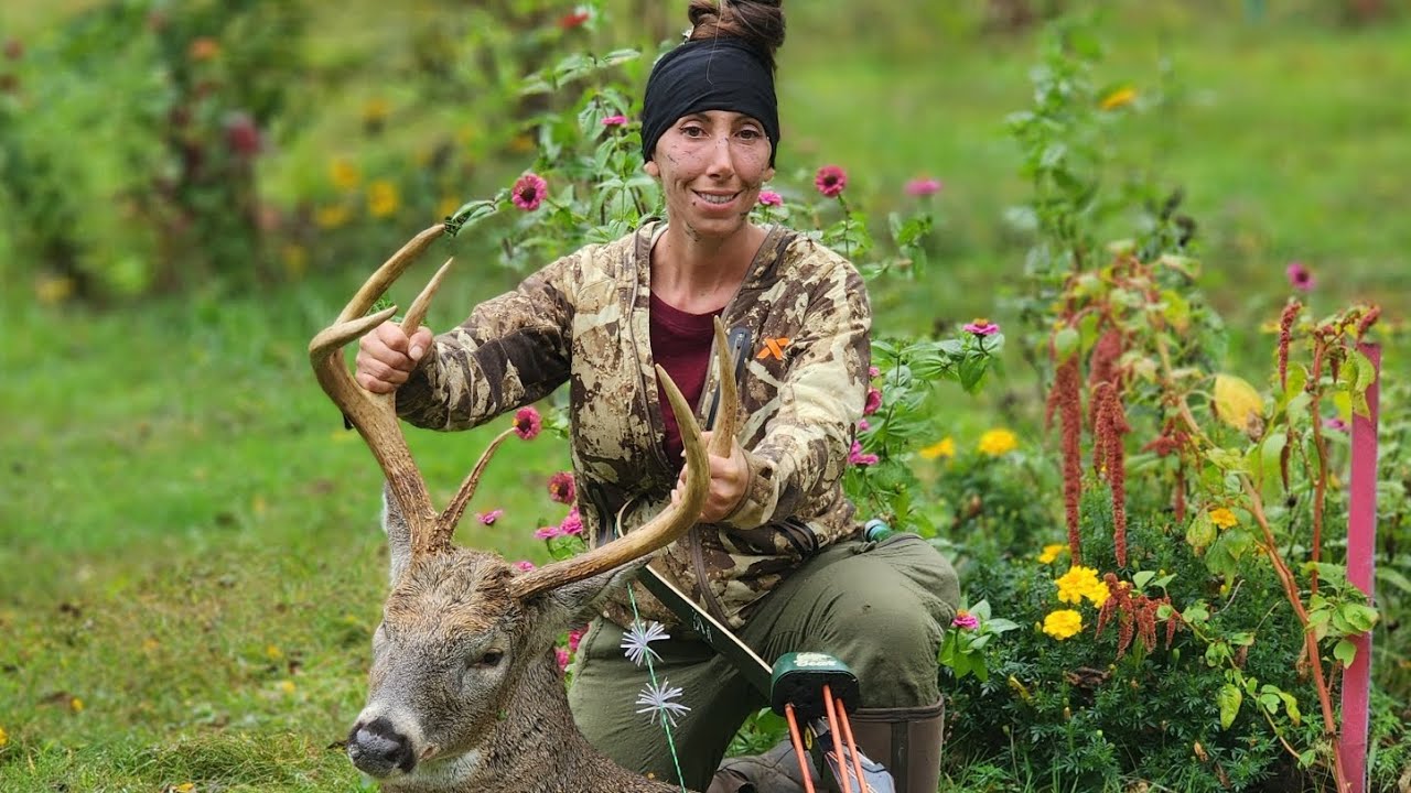 Traditional Archery Buck with The Traveling Bear 🏹 // Recurve// 🦌 Fall ...