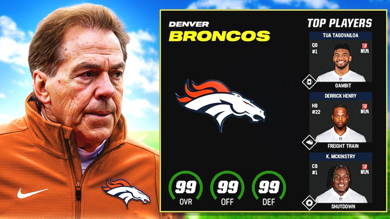 I Hired Nick Saban as Broncos Head Coach! - YouTube