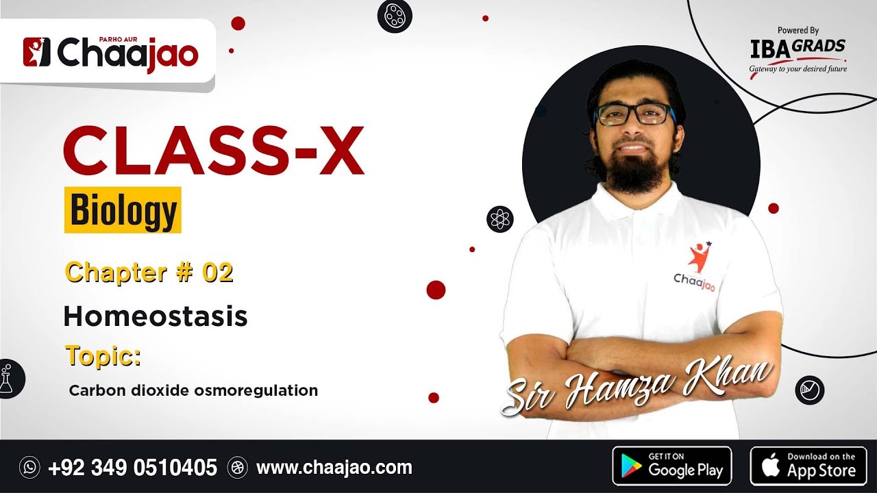 Carbon dioxide osmoregulation | Homeostasis | Biology | Class 10 ...