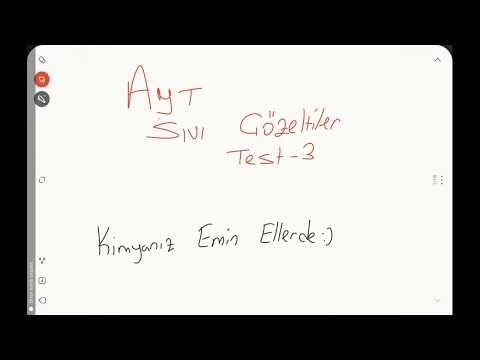 Aydın Yayınları AYT Kimya Soru Bankası 6.Bölüm Sıvı Çözeltiler Test-3 Çözümleri