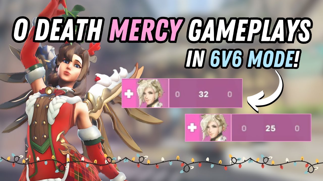 Satisfying Mercy MOVEMENT! 🎀 Mercy Christmas!!! - S13 PC Mercy Gameplay ...