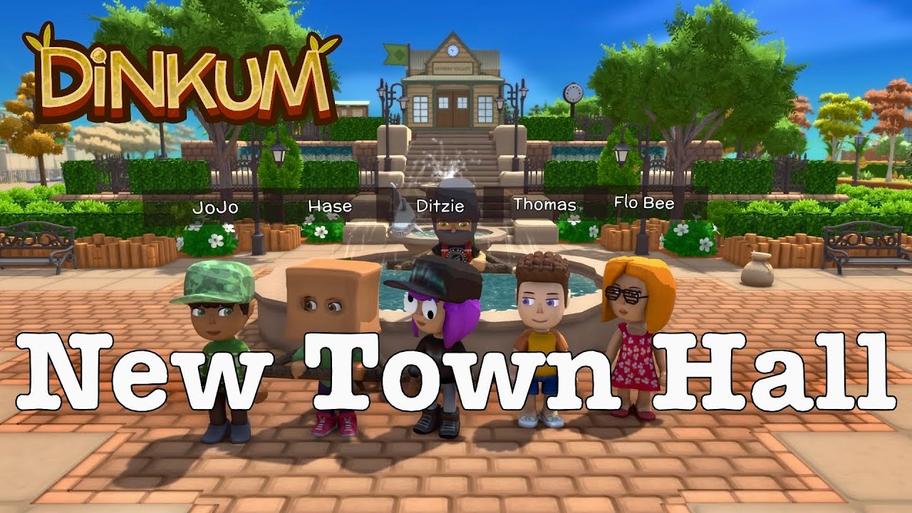 Dinkum Building Stream / New Town Hall area - YouTube