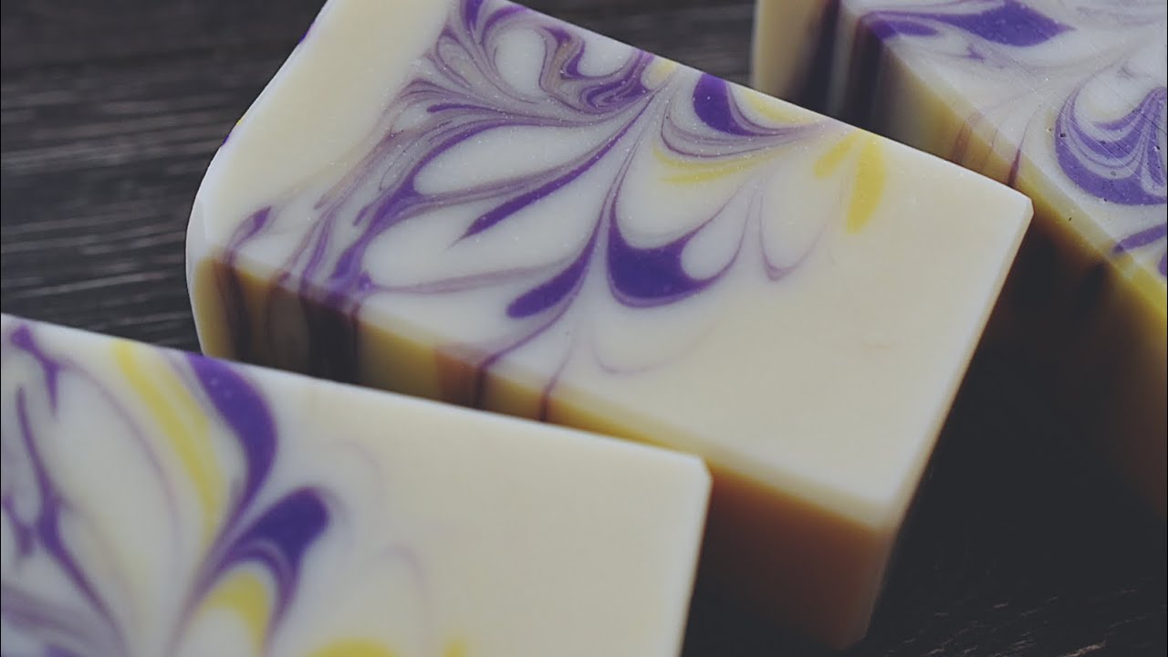 Lemon Lavender Handmade Soap - YouTube