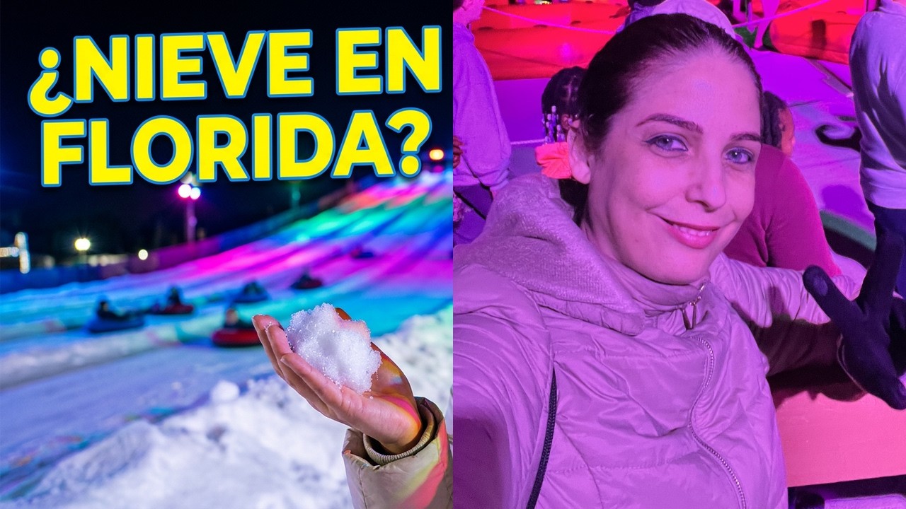 ¿NIEVE EN FLORIDA? ️ Así es Snowcat Ridge de noche, cerca de Tampa ...