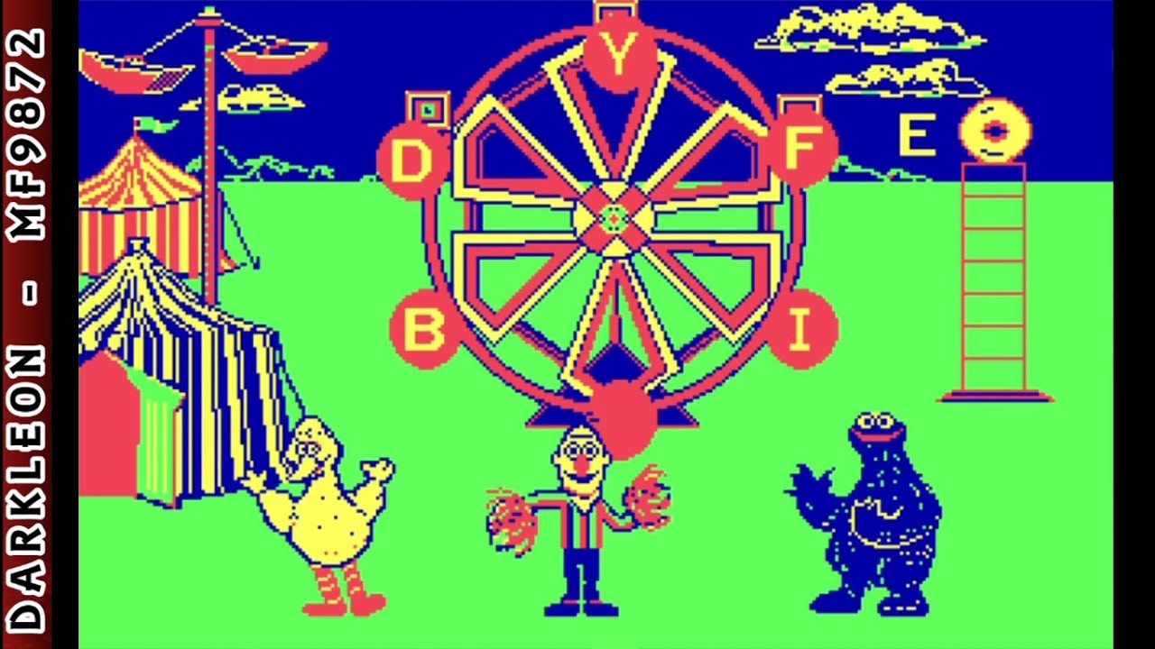 Sesame Street - Letter-Go-Round © 1988 Hi-Tech Expressions - PC DOS ...
