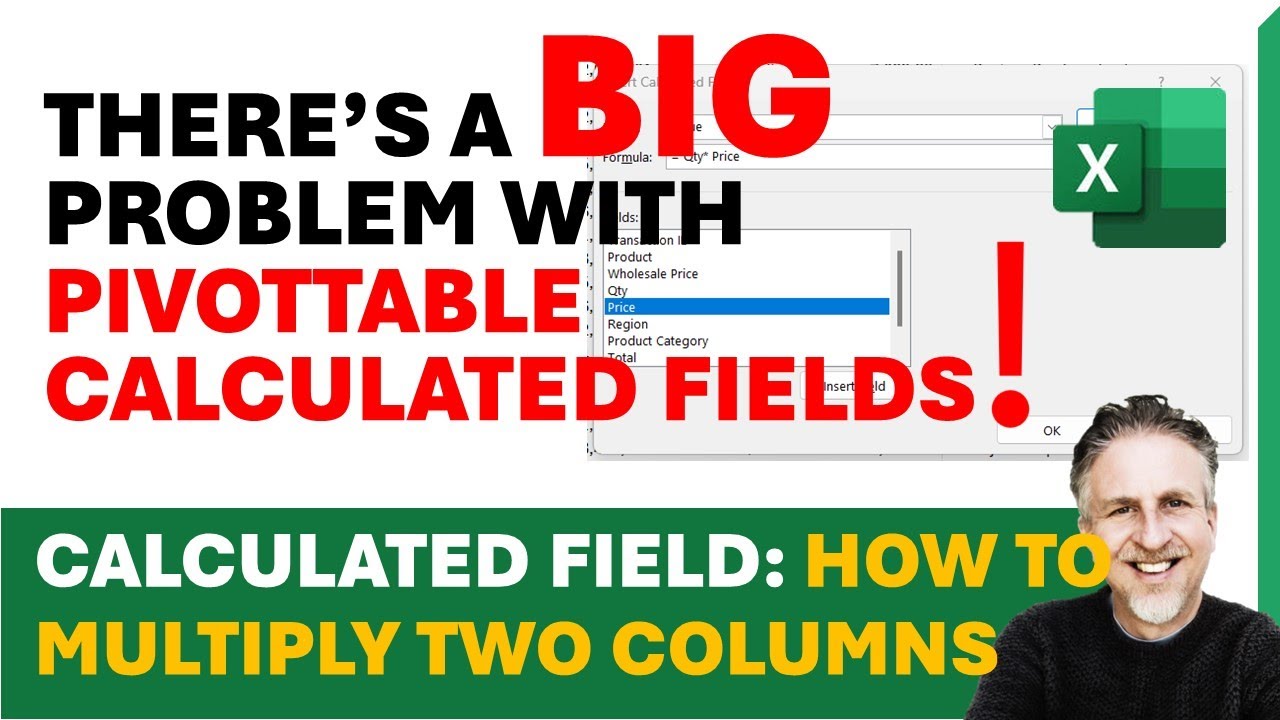 Excel PivotTable Calculated Fields | How to Multiply or Divide Columns ...