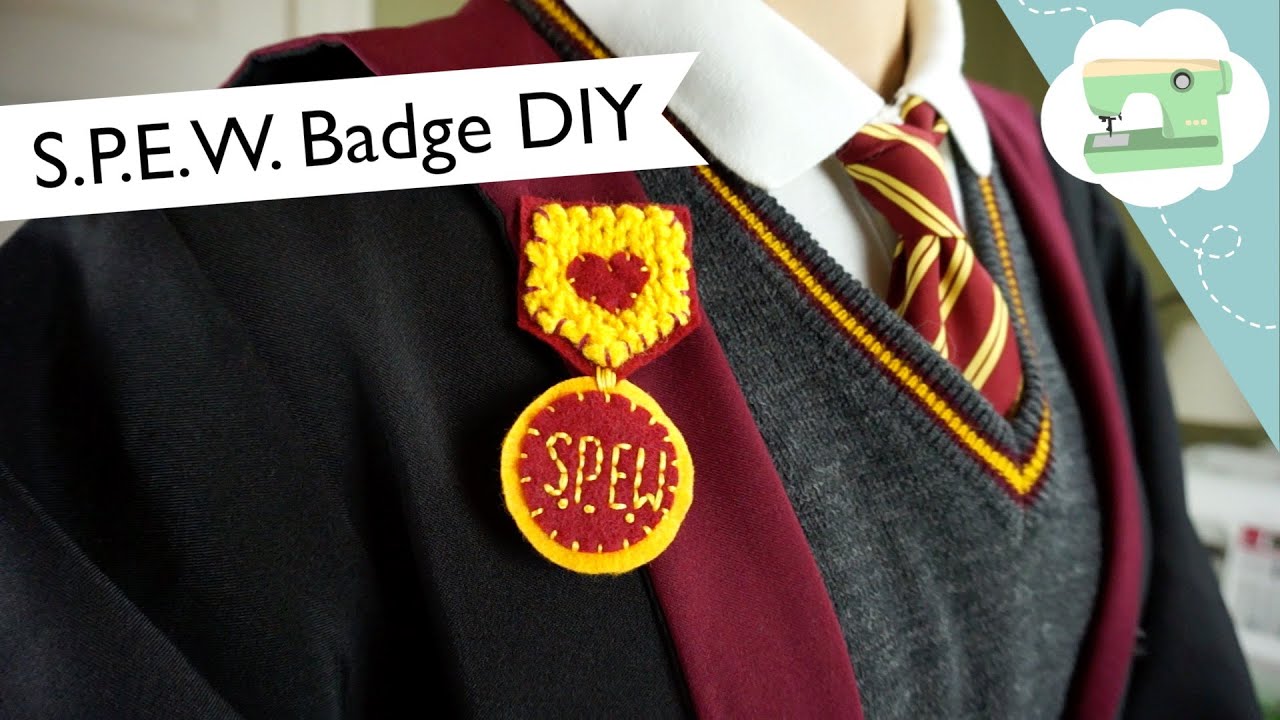 Hermione's S.P.E.W Badge Tutorial - Halloween Costume Accessory ...