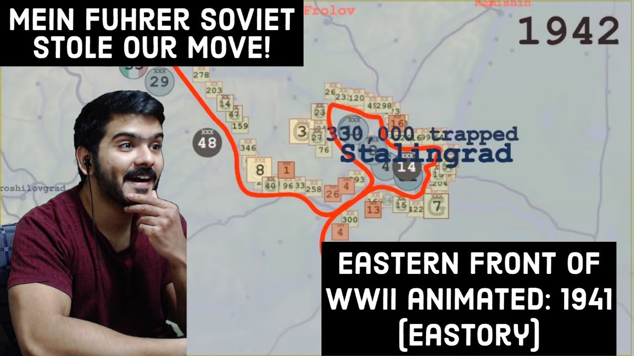 Eastern Front of WWII animated: 1942 (Eastory) reaction - YouTube