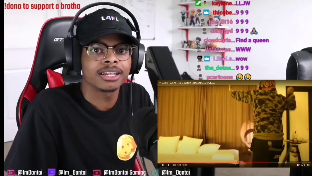 ImDontai Reacts to GO By The Kid LAROI & Juice WRLD - YouTube